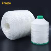 China High Tenacity 20 100% Spun Polyester Yarn 420D/3 in Raw White with 1.25g Weight for sale