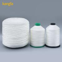 China High Tenacity 20 100% Spun Polyester Yarn 420D/3 in Raw White with 1.25g Weight for sale