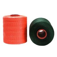 China 1 Spool 700y 1mm Flat Sewing Coarse Braid Waxed Thread For Leather Craft Repair Waterproof for sale