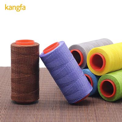 China Durable Flat Waxed Thread 260m 150D 1mm for Leather Sewing and Stitching in Multicolor for sale