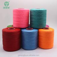 China Excellent 1 Spool 700y 1mm Flat Sewing Coarse Braid Waxed Thread For Leather Craft Repair for sale