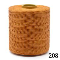 China 1 Spool 700y 1mm Flat Sewing Coarse Braid Waxed Thread for Leather Craft Repair Gassed for sale
