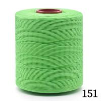 China 400G Waterproof Black 0.8mm 1mm 100% Polyester Flat Waxed Braided Thread For Leather for sale