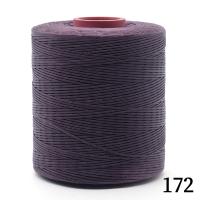 China 400G Waterproof Black 0.8mm 1mm 100% Polyester Flat Waxed Braided Thread For Leather for sale
