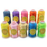 China 120D Dyed 720 Colors 4000 Yard Polyester Embroidery Thread for Machine Dyed Pattern for sale