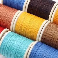 China 70m High Tension Polyester Thread for Leather Sewing 0.6mm Yarn Count Cored Sewing Thread for sale