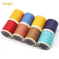 China 70m High Tension Polyester Thread for Leather Sewing 0.6mm Yarn Count Cored Sewing Thread for sale