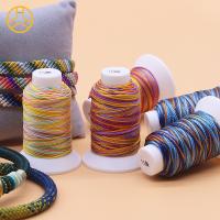 China 12g 18PLY 40 Colors Supply 100% Polyester Multi Color Sewing Thread Polyester Braid for sale