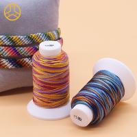 China 12g 18PLY 40 Colors Supply 100% Polyester Multi Color Sewing Thread Polyester Braid for sale