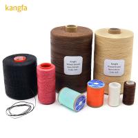 China 400g Texturized Polyester Wax Bonded Braided Thread for Leather Sewing Thread 210D/16 for sale