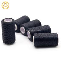 China Kangfa 50M/Roll 0.8mm Flat Waxed Thread for Leather Craft Shoes Bag Belt boho Weaving for sale