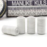 China Kangfa 50M/Roll 0.8mm Flat Waxed Thread for Leather Craft Shoes Bag Belt boho Weaving for sale