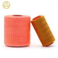 China Kangfa 0.8MM 100% Polyester Waxed Thread for Leather Sewing Pattern Dyed Material Waxed for sale