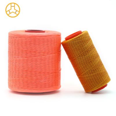China Kangfa 0.8MM 100% Polyester Waxed Thread for Leather Sewing Pattern Dyed Material Waxed for sale
