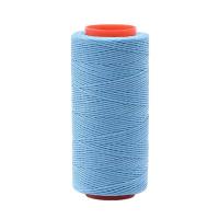 China 200m 0.8mm Flat Waxed Thread for Leather 100% Polyester Pattern Waxed Yarn Count 250D/16 for sale