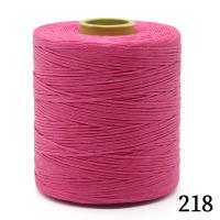 China 410G Kangfa 0.8mm Flat Wax Thread for Handmade Leather Sewing in 210D/16 Yarn Count for sale