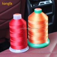 China High Tensile Strength 100% TEX270 840D/3 400g Polyester Sewing Thread for Leather Durable for sale