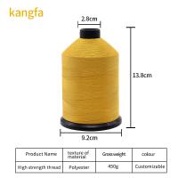 China Tex 135 UV Proof 16oz Bonded Sewing Thread Bonded Polyester Thread Weight/Cone 450g for sale