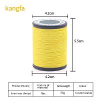 China 0.55mm 35g High Tenacity Leather Sewing Thread 70m Linen Waxed Thread in 40 Colors for sale