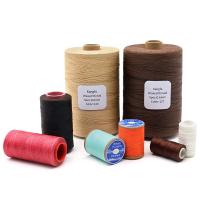 China 1kg Per Cone Flat Wax Thread 150D/16 Polyester for Leather Goods Chemical Resistance for sale