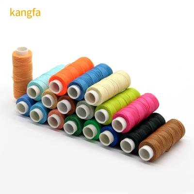 China Pattern Waxed 12g Round Wax Hand-sewn Leather High Strength Polyester Thread Eco-Friendly for sale