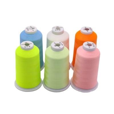 China 100g Net Weight Sewing Thread Kangfa Glow in the Dark Polyester Luminous Embroidery for sale