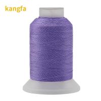 China Kangfa Small Cone 1000M 40 Colors 100% Polyester Embroidery Thread Professional Grade for sale