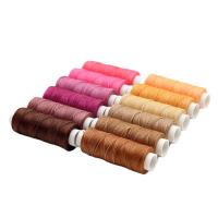China Custom Made 9ply Round Waxed Thread for Hand-sewn Leather 100% High Strength Polyester for sale