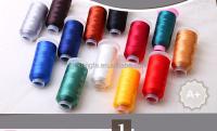 China Low Shrinkage 120D/2 Yarn Count 100% Polyester Thread for Embroidery Machine 4000 Yard for sale