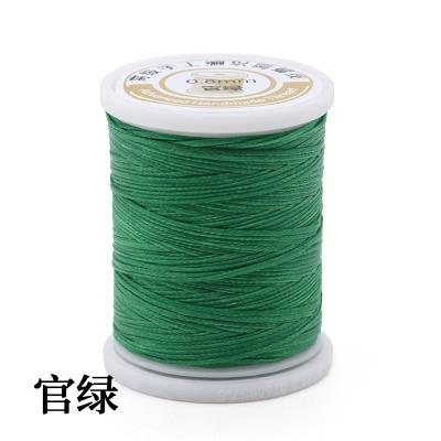 China Excellent 0.8mm Flat Sewing Coarse Braid Waxed Thread For Customized Leather Craft for sale