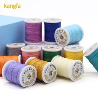 China Excellent 0.8mm Flat Sewing Coarse Braid Waxed Thread For Customized Leather Craft for sale