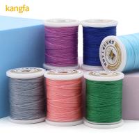 China Weaving 100% Polyester Flat Wax Hand-sewn Leather Waxed High Strength Polyester Sewing Thread 0.8mm 150D for sale