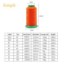 China 115g Black Tex 70 Nylon Thread for Decorative Belt Sewing 210D/3 250g TKT40 3200 Yards for sale