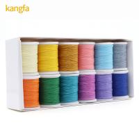 China Polyester/ Waxed Kangfa 150d Sewing Thread 0.8mm 50 Meters Customized for Hand Sewing for sale
