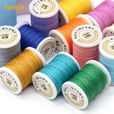 China Polyester/ Waxed 0.8mm Flat Thread for Leather Sewing 150D 210D Free without Freight for sale