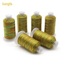 China T45 Customized Multicolor 150D/3 250g High Tenacity Polyester Bonded Thread UV Protect for sale