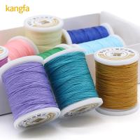 China Hand Sewing 0.8mm Flat Waxed Thread Made of 100% Polyester for Leather Projects for sale