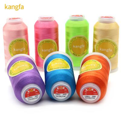 China 5000 Yard Polyester Embroidery Thread for Embroidery Machine Low Shrinkage and Strong for sale