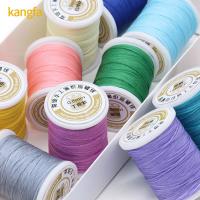 China Hand Sewing 0.8mm Flat Waxed Thread Made of 100% Polyester for Leather Projects for sale