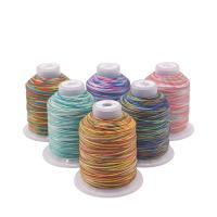 China Multi Color Sewing Threads Polyester Rainbow Thread for Weaving Crafts 100% Polyester for sale