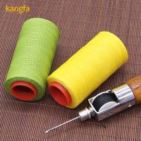 China 150d 260m 0.8mm Flat Waxed Thread for Leather Sewing Kangfa Free Sample Free Shipping for sale