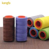 China 150d 0.8mm 30m Flat Waxed Polyester Thread for Bag Sewing 100% Polyester DIY Wax Cord for sale