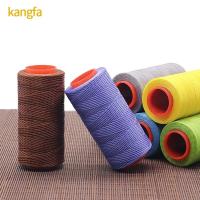 China 150d 0.8mm 30m Flat Waxed Polyester Thread for Bag Sewing 100% Polyester DIY Wax Cord for sale