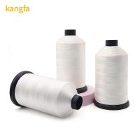 China Cone material Plastic 210d/3 White Polyester Sewing Thread For Quilting Machine for sale