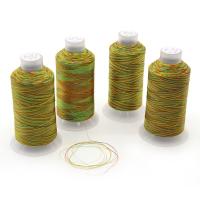 China Waterproof Boho Customized High Tenacity Rainbow Thread Cones Colorful Nylon Bonded Thread for sale