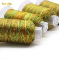 China Waterproof Boho Customized High Tenacity Rainbow Thread Cones Colorful Nylon Bonded Thread for sale