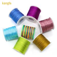China DIY Bracelet Making Findings Korean Waxed Cotton Cord with Silk Thread and Jade Beads for sale