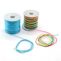 China DIY Bracelet Making Findings Korean Waxed Cotton Cord with Silk Thread and Jade Beads for sale