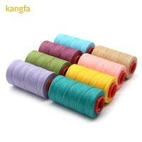 China Rich Colors 210d Polyester Waxed Thread for Sewing Leather Cone material Plastic for sale