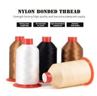 China Tex70 Medium Heavy Duty Bonded Nylon Thread for Sewing Leathers Shoes Upholstery for sale